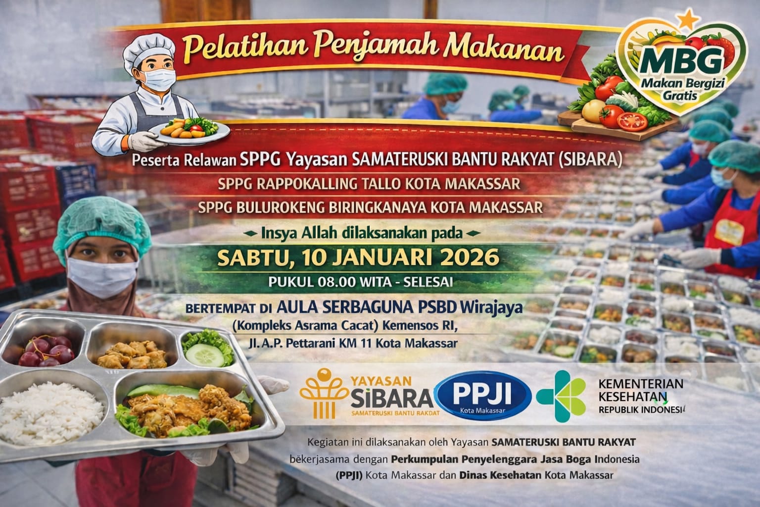 Yayasan SIBARA Dorong Profesionalitas Dapur SPPG Lewat Pelatihan ...